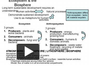 PPT – Ecosystem PowerPoint presentation | free to view - id: 1b7494-MzU0M