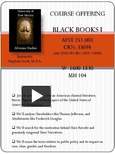 Africana Studies presentation | free to view