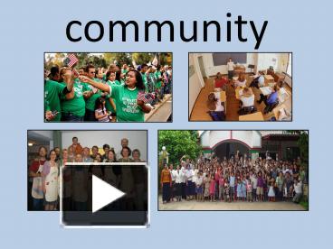community presentation | free to view