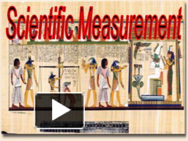 PPT – Scientific Measurement PowerPoint presentation | free to view ...