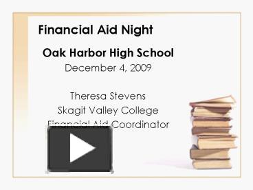 PPT – Financial Aid Night PowerPoint presentation | free to view - id ...