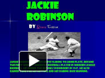 Jackie Robinson presentation | free to view