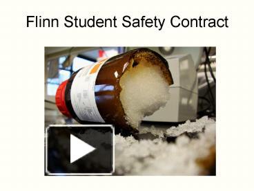 Flinn Student Safety Contract presentation | free to view