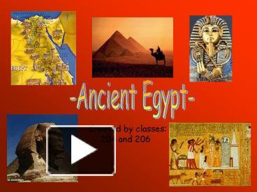 Ancient Egypt presentation | free to view