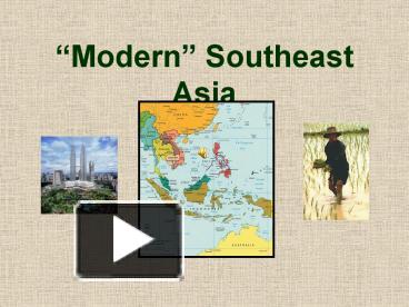 Modern Southeast Asia presentation | free to view