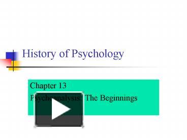 PPT – History of Psychology PowerPoint presentation | free to view - id ...
