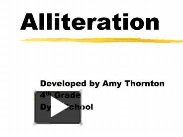 PPT – Alliteration PowerPoint presentation | free to view - id: 1c2a0e ...