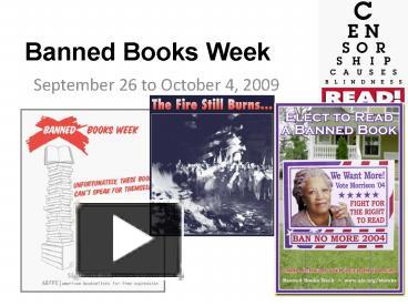 Banned Books Week presentation | free to view