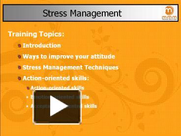 Effective Tips for Stress Management presentation | free to download