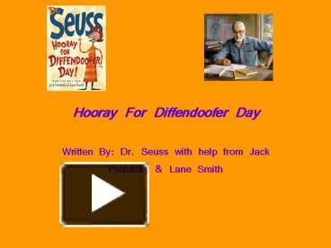 Hooray For Diffendoofer Day presentation | free to view