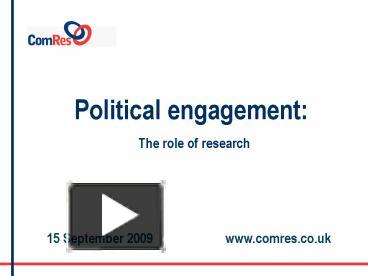 PPT – Political engagement: PowerPoint presentation | free to view - id ...