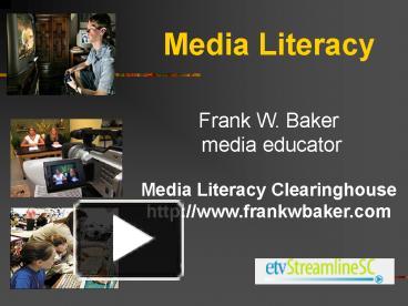 PPT – Media Literacy PowerPoint presentation | free to download - id ...