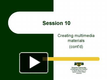 PPT – Creating multimedia materials PowerPoint presentation | free to ...