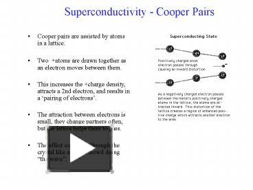 Superconductivity - Cooper Pairs presentation | free to download