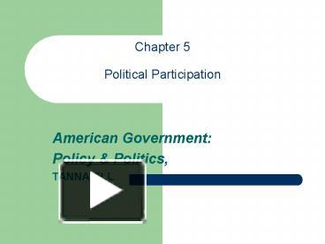 Chapter 5 Political Participation presentation | free to view