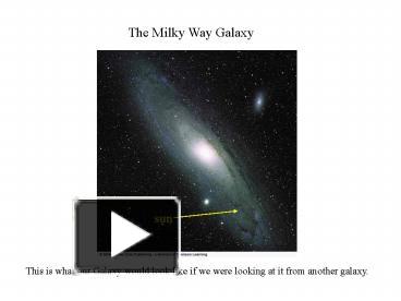 The Milky Way Galaxy presentation | free to download