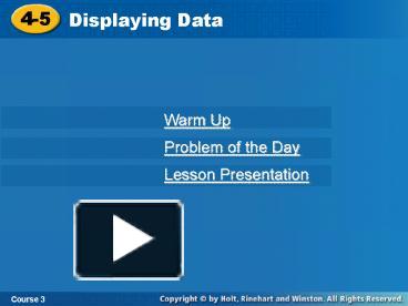 PPT – Displaying Data PowerPoint presentation | free to view - id ...