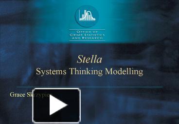 Stella Systems Thinking Modelling presentation | free to view