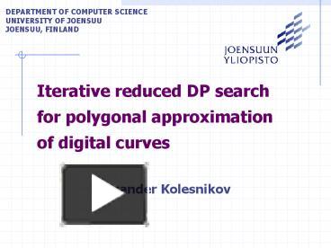 PPT – Iterative reduced DP search PowerPoint presentation | free to view - id: 1d9654-NjIzN