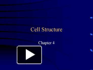 PPT – Cell Structure PowerPoint presentation | free to view - id ...