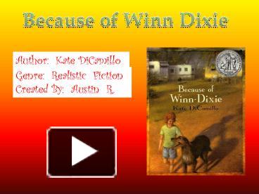 PPT – Because of Winn Dixie PowerPoint presentation | free to view - id ...