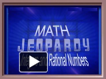 Integers and Rational Numbers presentation | free to view