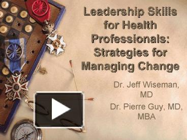 Leadership Skills for Health Professionals: Strategies for Managing ...