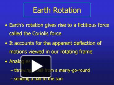 Earth Rotation presentation | free to view