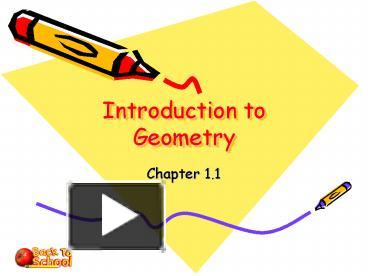 Introduction to Geometry presentation | free to view