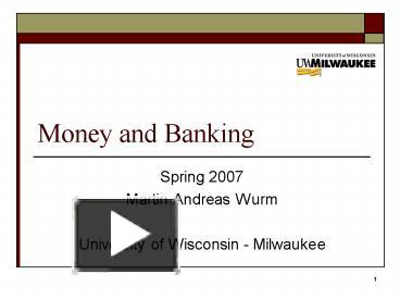 PPT – Money and Banking PowerPoint presentation | free to view - id ...