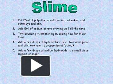 Slime presentation | free to view