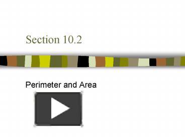 Perimeter and Area presentation | free to view