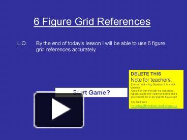 6 Figure Grid References presentation | free to view