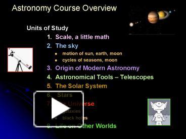 PPT – Astronomy Course Overview PowerPoint presentation | free to view ...