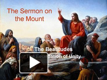 The Sermon on the Mount presentation | free to view
