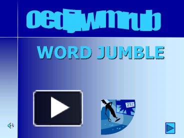 WORD JUMBLE presentation | free to view