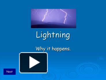 Lightning presentation | free to view