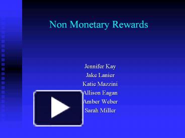 Non Monetary Rewards presentation | free to download