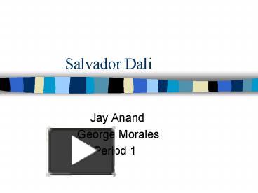 PPT – Salvador Dali PowerPoint presentation | free to view - id: 1f6e21 ...