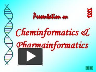 Cheminformatics presentation | free to download