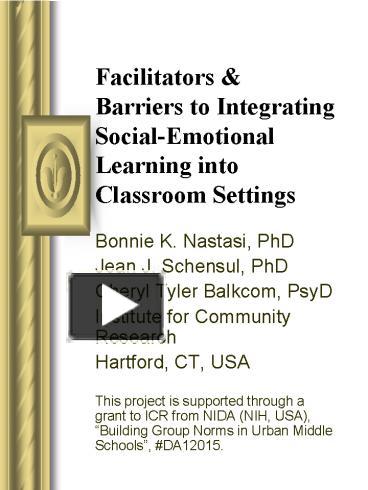Facilitators presentation | free to view