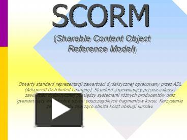 SCORM presentation | free to download
