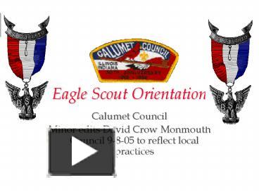 Eagle Scout Orientation presentation | free to view