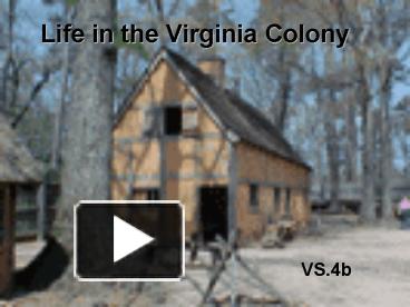 Life in the Virginia Colony presentation | free to view