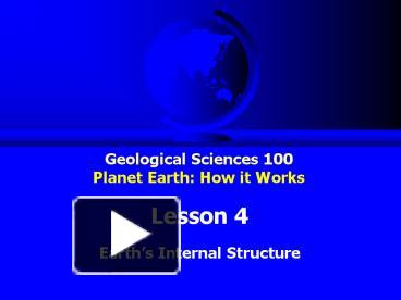 PPT – Planet Earth: How it Works PowerPoint presentation | free to view ...