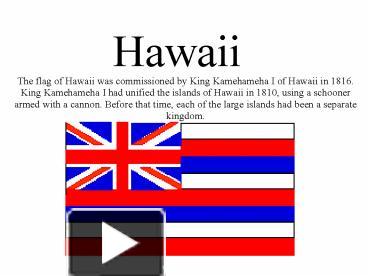 Hawaii presentation | free to view