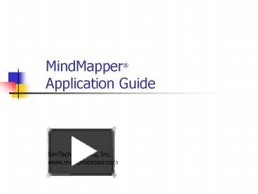 PPT – MindMapper Application Guide PowerPoint presentation | free to download - id: 202892-ZDc1Z