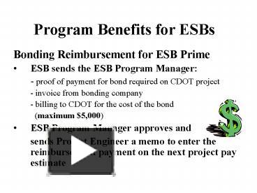 PPT – Program Benefits for ESBs PowerPoint presentation | free to view - id: 204b5d-ZDc1Z