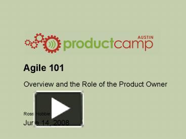 Agile 101 presentation | free to view