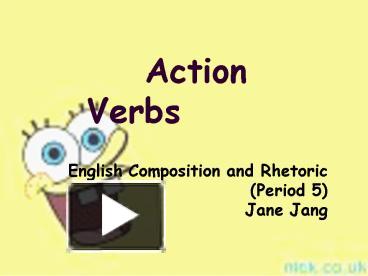 Action Verbs presentation | free to view